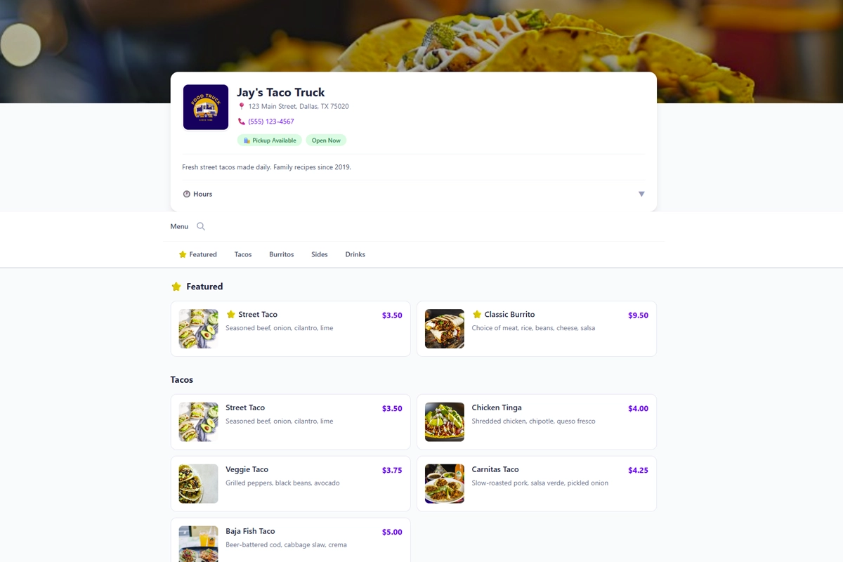 Free QR Code Menu for Restaurants (AI-Built) | POSUSA